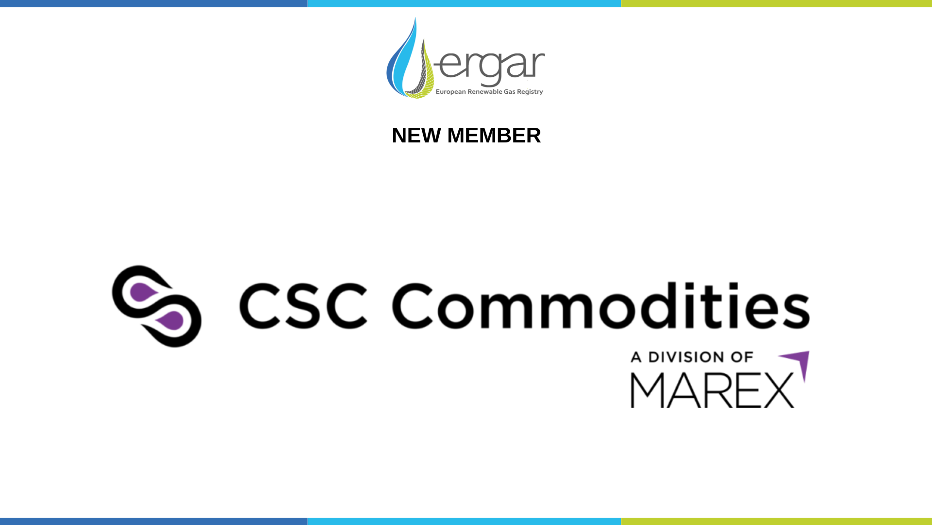 ERGaR welcomes CSC Commodities as new Associated Member - ERGaR