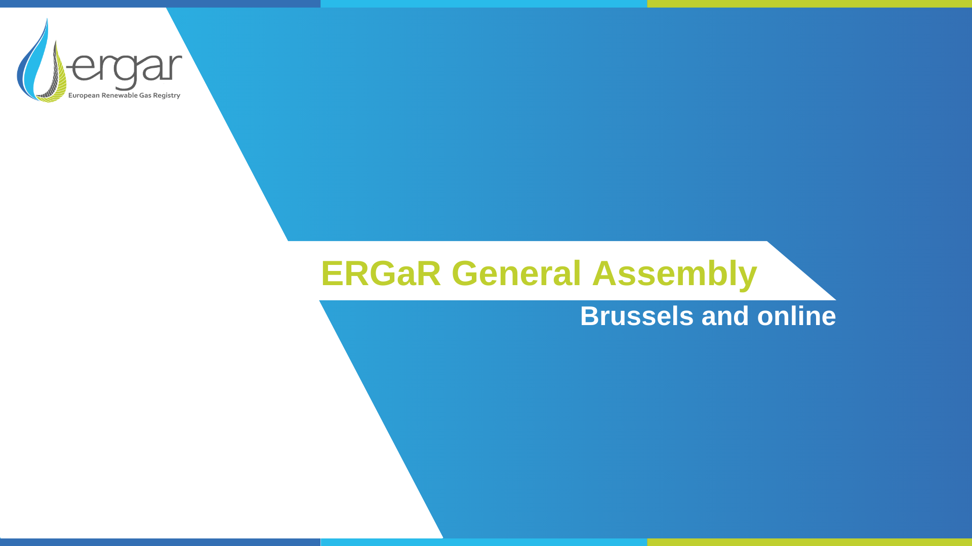 ERGaR General Assembly Members Only ERGaR