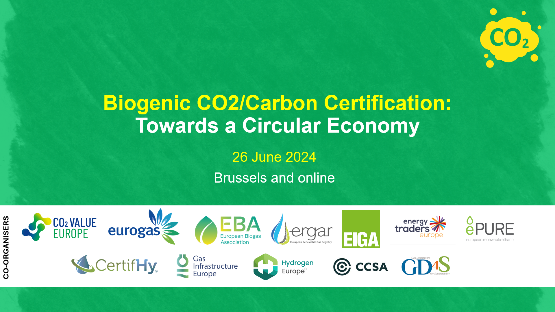 Biogenic CO2 Certification workshop - ERGaR