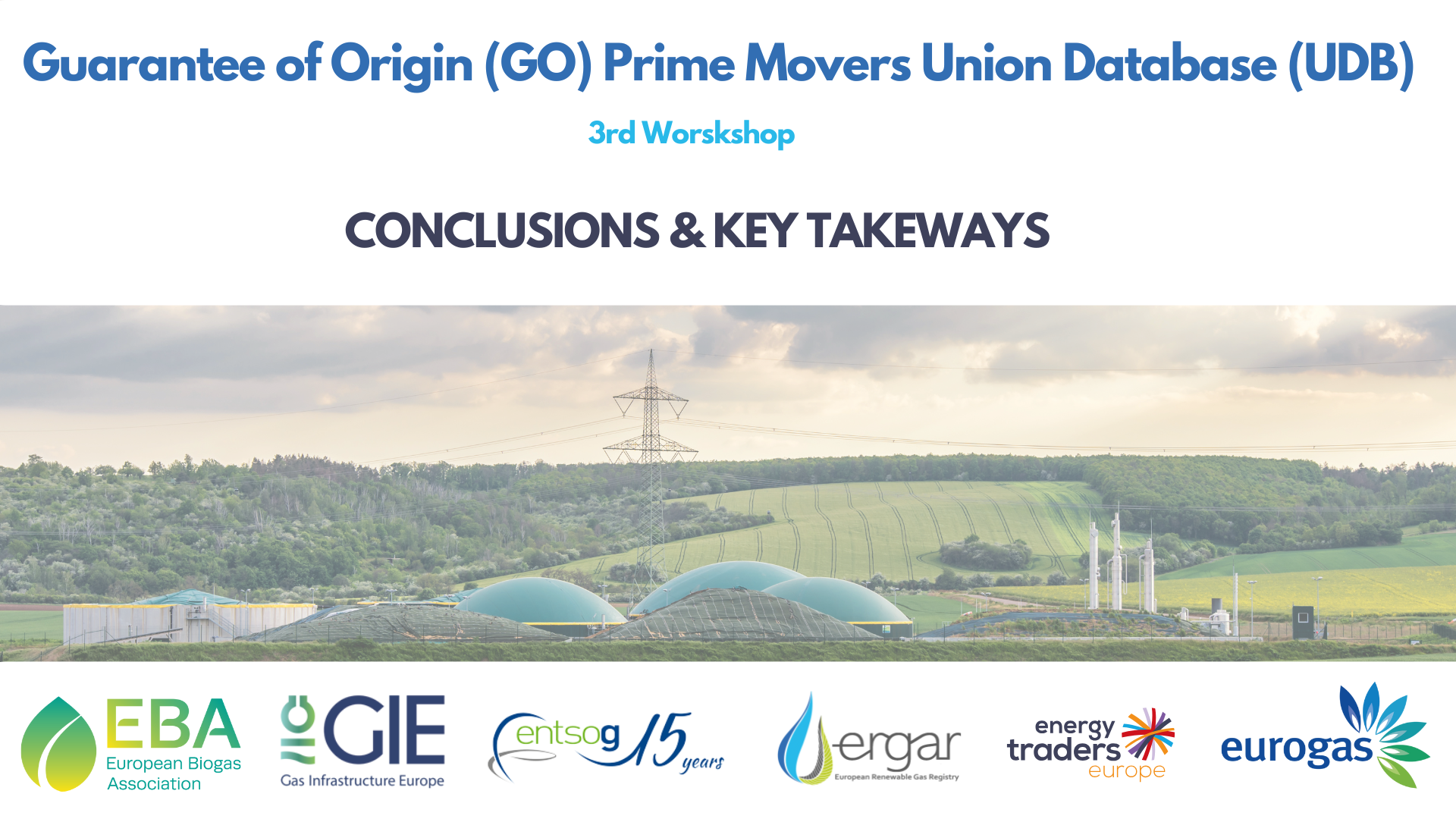 3rd Guarantee of Origin (GO) Prime Movers UDB workshop - ERGaR